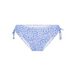 LINGA DORE Bikini-Hose in Blau/ Weiß - 74% | Größe 36 | Damen-bademode