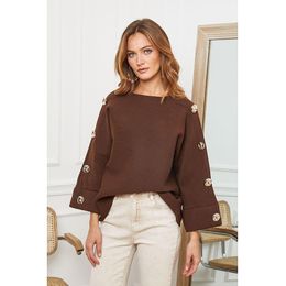 Joséfine Pullover "Marole" in Braun - 57% | Größe S | Damen-pullover-cardigans