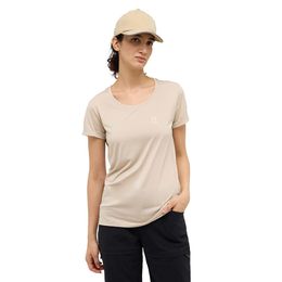 Hagl&ouml;fs Hagl&ouml;fs Wandershirt "Ridge" in Beige - 46% | Gr&ouml;&szlig;e S | Damen-outdoor-tops-shirts