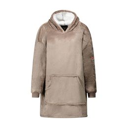 Geographical Norway Fleecepullover "Uddy" in Taupe - 60% | Gr&ouml;&szlig;e L | Damenpullover