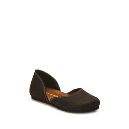 Comfortfusse Leder-Ballerinas in Schwarz - 68% | Größe 42 | Damen-ballerinas