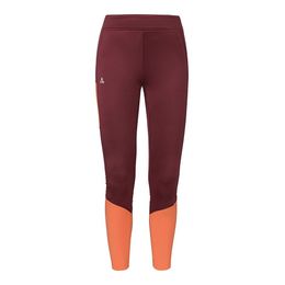 Sch&ouml;ffel Sch&ouml;ffel Skitourenleggings "Rosskogel" in Rot/ Orange - 22% | Gr&ouml;&szlig;e 46 | Damen-sporthosen