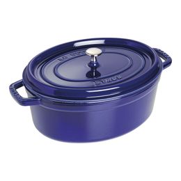 Staub La Cocotte Cocotte 31 cm, oval, Dunkelblau, Gusseisen