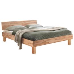 Hasena Bett, Kernbuche, Holz, Kernbuche, massiv, 90x200 cm, &Uuml;ber- und Sondergr&ouml;&szlig;en erh&auml;ltlich, in verschiedenen Holzarten Gr&ouml;&szlig;en erh&auml;ltlich, Schlafzimmer, Betten, Einzelbetten