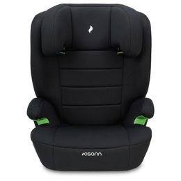 osann Kinderautositz Musca Isofix ECE R 129 i-SIZE, Schwarz, Textil, F&uuml;llung: Polyester, 44x55x43 cm, abnehmbarer und waschbarer Bezug, h&ouml;henverstellbare Kopfst&uuml;tze, optimaler Aufprallschutz, schnell leicht im Auto montierbar, Seitenaufprallschutz, Isofix-Befestigung, Baby on Tour, Kindersitze, Kindersitze I-Size 100-150cm