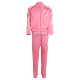 adidas originals Jogginganzug 'Adicolor' Jungen Größe 110 hellpink / weiß