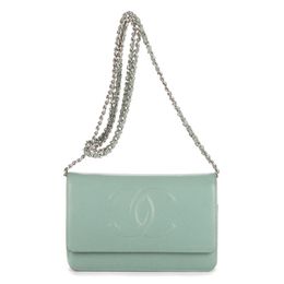 Chanel Crossbody Bags - Classic Timeless Wallet on Chain - Gr. unisize - in Gr&uuml;n - f&uuml;r Damen