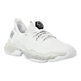 Philipp Plein Low-Top Sneaker - Runner Sneaker Hyper Shock - Gr. 42 (EU) - in Wei&szlig; - f&uuml;r Damen
