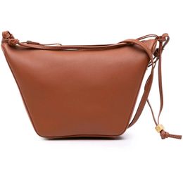 Loewe Hobo Bags - Mini Leather Hammock Hobo - Gr. unisize - in Braun - f&uuml;r Damen