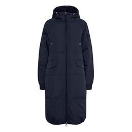 Ichi Mantel 'Bunala' Damen Größe M navy Wintermantel