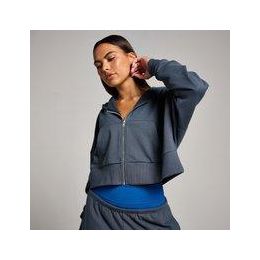 MP Damen TeMPo Crop-Kapuzenpulli mit Durchgehendem Rei&szlig;verschluss &ndash; Mitternacht - XS