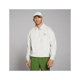 MP Herren Lifestyle Top mit Kragen und 1/4-Rei&szlig;verschluss &ndash; Hellgrau - S