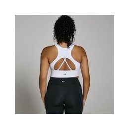 MP Damen Power Longline Sport-BH &mdash; Wei&szlig; - XS