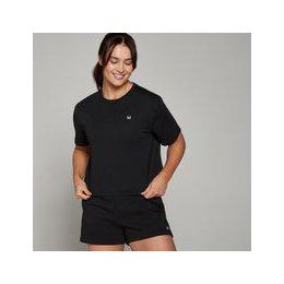 MP Damen Basics Locker sitzendes Kurzarm-Crop-T-Shirt &ndash; Schwarz - XXS