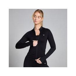 MP Damen Shape Nahtlose Jacke mit durchgehendem Rei&szlig;verschluss &ndash; Schwarz - L