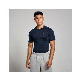 Myprotein MP Herren Tempo nahtloses T-Shirt mit Grafikelement &ndash; Marineblau - L