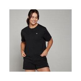 Myprotein MP Damen Basics Locker sitzendes Kurzarm-Crop-T-Shirt &ndash; Schwarz - XXS
