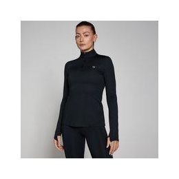 MP Damen Training Top mit 1/4-Rei&szlig;verschluss &ndash; Schwarz - XS