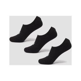 MP Unisex Invisible Socks (3 Pack) - Black - UK 9-11