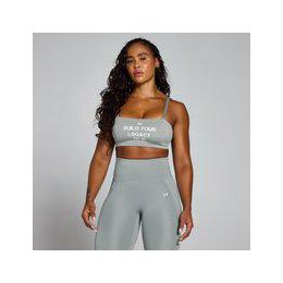 MP Damen Origin Graphic Trainings-Sport-BH &ndash; Fossilgrau - M