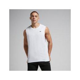 MP Herren Rest Day Tanktop mit tiefem Armausschnitt &ndash; Wei&szlig; - XS