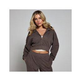 Myprotein MP Damen Soft Touch Kapuzenpulli mit durchgehendem Rei&szlig;verschluss &ndash; Schokoladenbraun - M