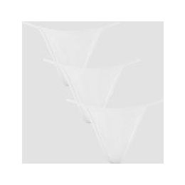 MP Damen G-String mit mittelhohem Bund (3er-Packung) &ndash; Wei&szlig; - XS