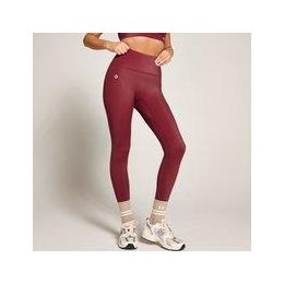 Myprotein MP X Tatiana Hochgl&auml;nzende Leggings mit hoher Taille &ndash; Burgunderrot - S