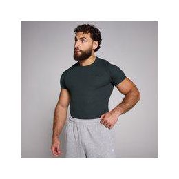 Myprotein MP Herren Origin geripptes T-Shirt in Muskelpassform &ndash; Verwaschenes Schwarz - M