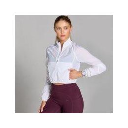MP Damen Velocity Slim Fit Crop-Windbreaker f&uuml;r Damen &ndash; Wei&szlig; - L