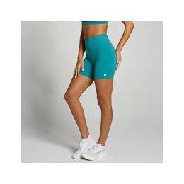 Myprotein MP Damen Tempo Ultra Curved Seam Shorts &ndash; Aqua-Blaugr&uuml;n - XXL