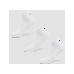 MP Unisex Turnschuh-Socken (3er-Pack) &ndash; Wei&szlig; - UK 2-5