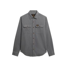 Superdry Button Up Shirt male Grey size S