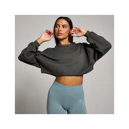 MP Damen TeMPo L&auml;ssiges Lang&auml;rmeliges Crop-Top &ndash; Nachtgrau - XXL