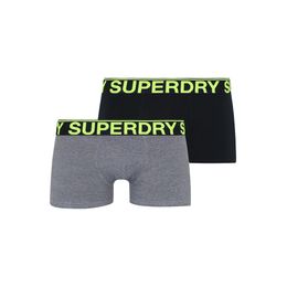 Superdry Boxershorts Herren Größe L taubenblau / hellgrün / schwarz