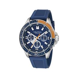 Nautica Analoguhr 'Windrose' Herren Gr&ouml;&szlig;e One Size blau / gelb / silber / wei&szlig;