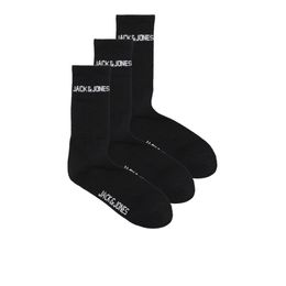 Jack & Jones JACK & JONES Socken 'JACMELVIN' Herren Gr&ouml;&szlig;e 41/46 schwarz / wei&szlig;