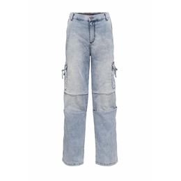 Cipo & Baxx CIPO & BAXX Jeans 'WD544' Baggy leichte Sommerjeans in Relaxed Fit Damen Gr&ouml;&szlig;e 29 hellblau