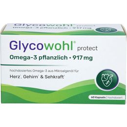 Heilpflanzenwohl GmbH Glycowohl Omega-3 Kapseln 917 mg vegan+DHA+EPA 60 St