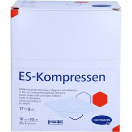 ES-KOMPRESSEN steril 10x10 cm 8fach 25X2 St