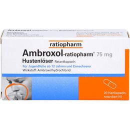 AMBROXOL-ratiopharm 75 mg Hustenlöser Retardkaps. 20 St