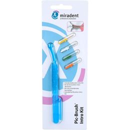 HAGER PHARMA Miradent Interd.Pic-Brush Intro Kit 1H+4B.tra.blau 1 St