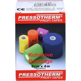 Pressotherm Koh&auml;sive Bandage 8 cmx4 m rot 1 St