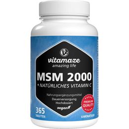 Vitamaze GmbH Msm 2000+Vitamin C Acerola Extrakt Tabletten 365 St