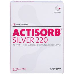 EMRA-MED Arzneimittel GmbH Actisorb 220 Silver 6,5x9,5 cm steril Kompressen 10 St