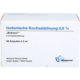 Isotonische Kochsalzl&ouml;sung 0,9% Biokanol Ampullen 60X2 ml