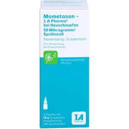 MOMETASON 1A Pharma bei Heuschnupfen 50 ?g/Spr&uuml;hsto&szlig; 140 18g
