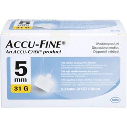 EurimPharm Arzneimittel Accu Fine sterile Nadeln f.Insulinpens 5 mm 31 G 100 St