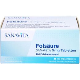 Fols&auml;ure Sanavita 5 mg Tabletten 100 St