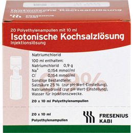Kochsalzl&ouml;sung 0,9% Pl.Fresenius Injektionslsg. 20X10 ml